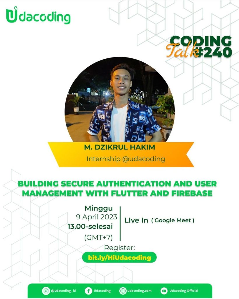 Coding Talk 240 Flutter Building Secure Authentication And User Management With Flutter And
